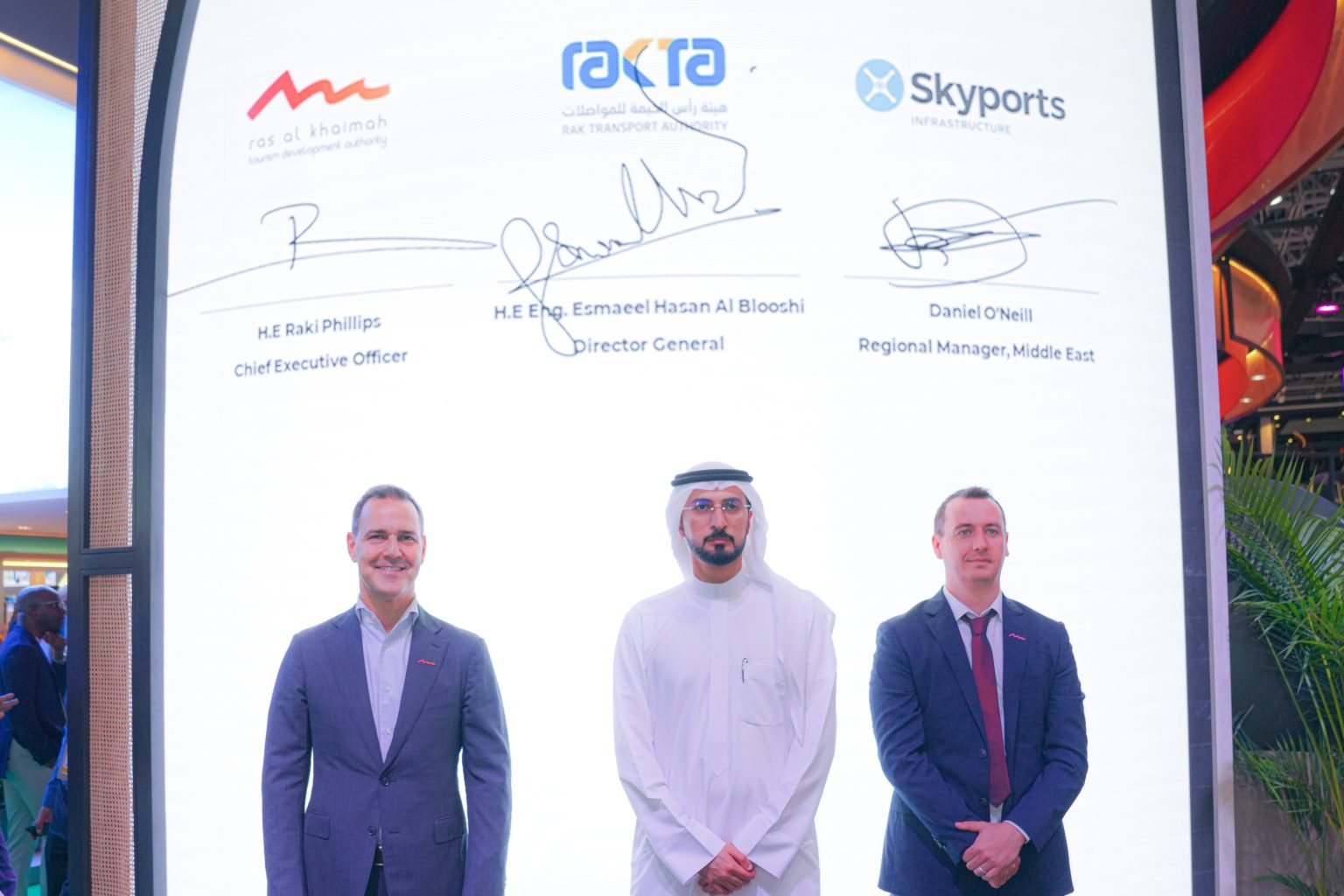 Signing a MoU between RAKTA, RAKTDA, and Skyports to provide ...